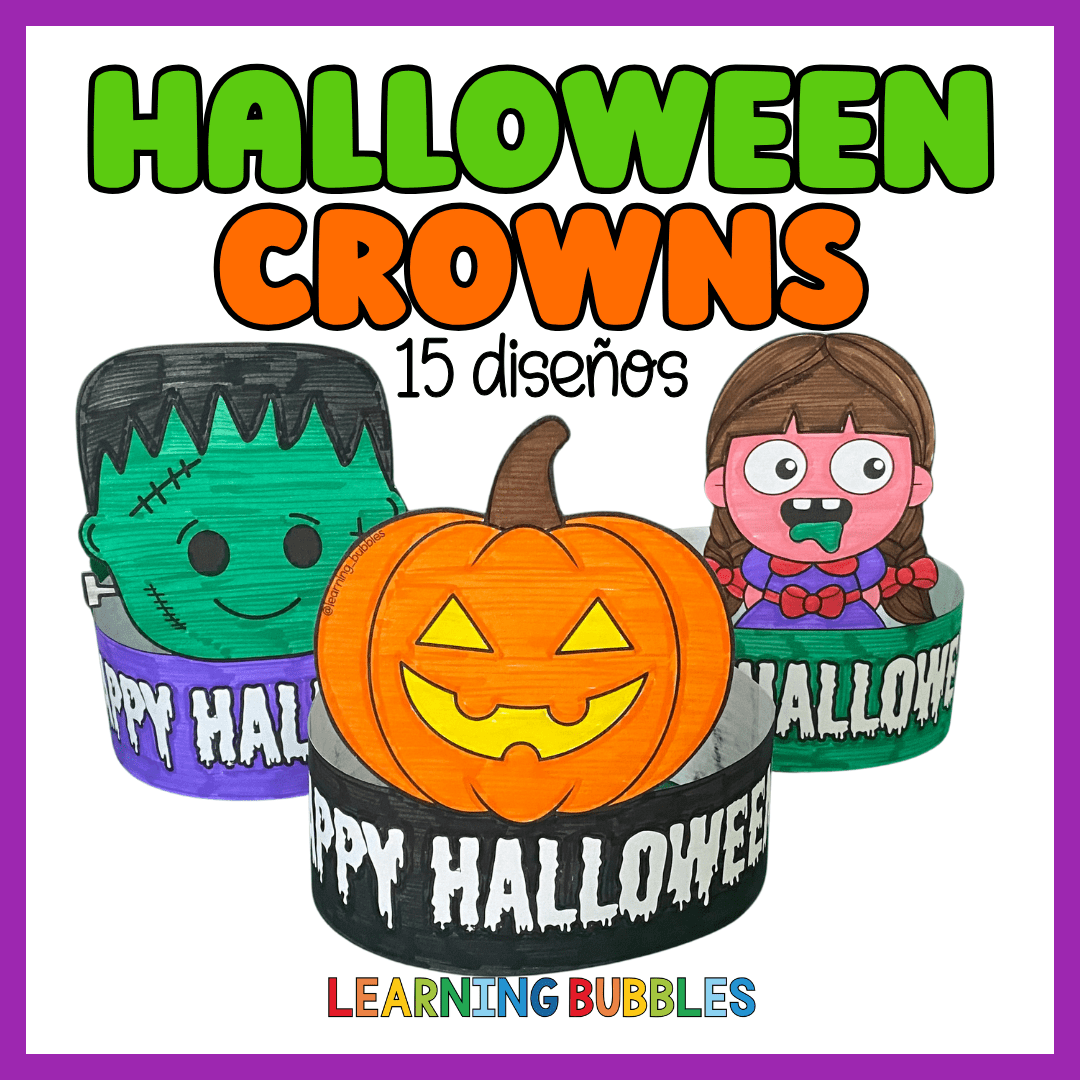 Halloween crowns [DESCARGABLES] - Learning Bubbles